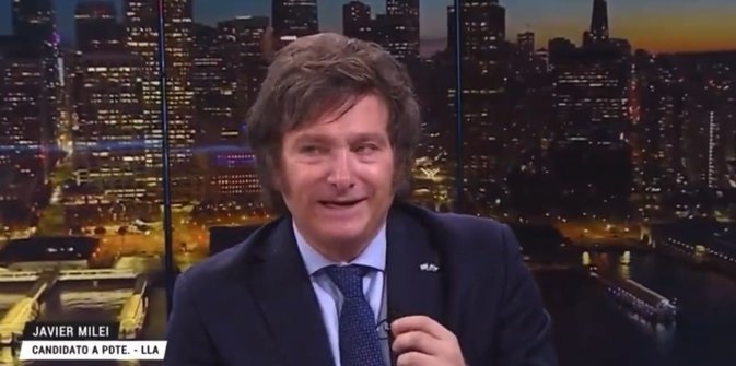 Javier Milei se mostró incómodo y desbordado en una entrevista ...